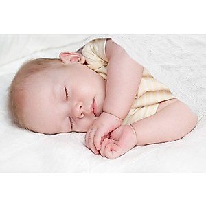 House White Baby Quilt, Cotton Embossed Baby Blanket,36x46inch