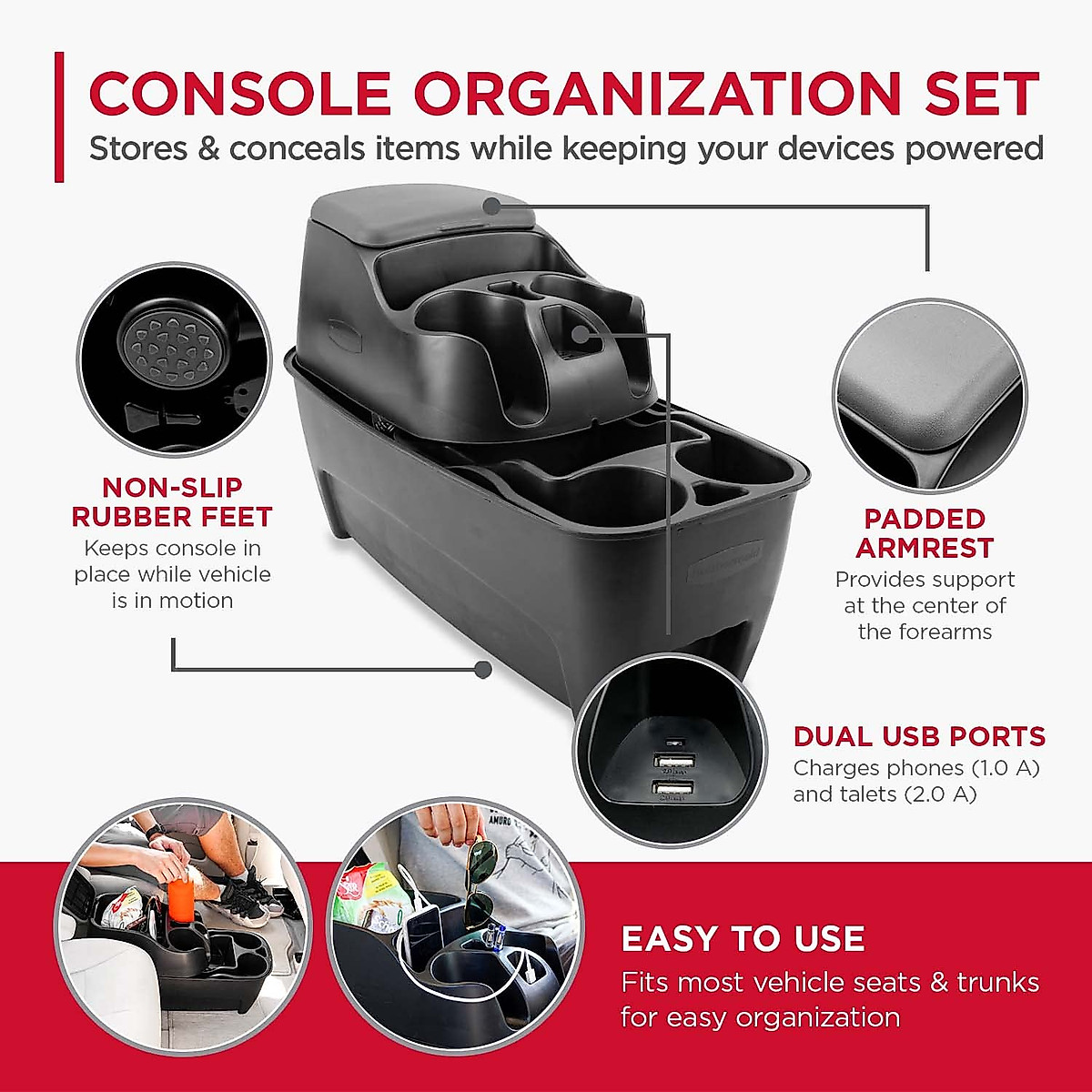 Rubbermaid RM Console Combo (USB)
