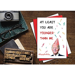 Ikassong Funny Birthday Card with 2 Envelopes 5.3 x 7.6 for Him Her Men Women