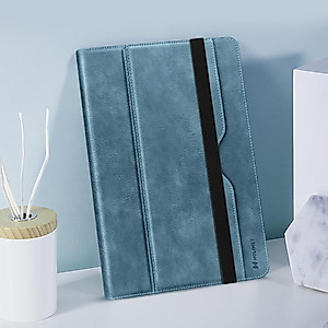 H HOLIMET Case for iPad Air 11 inch 2024 (M2)/iPad Air 4th/5th Generation 10.9-inch with Pencil Holder Pocket Typing Angle Auto Sleep/Wake Muti-Stand Vegan Leather