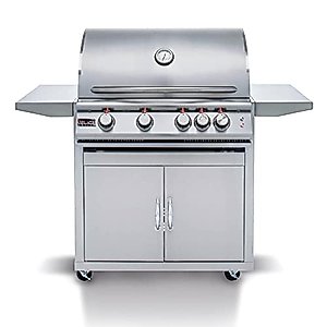 Blaze Premium LTE 32-Inch 4-Burner Propane Gas Grill With Rear Infrared Burner & Grill Lights - BLZ-4LTE2-LP