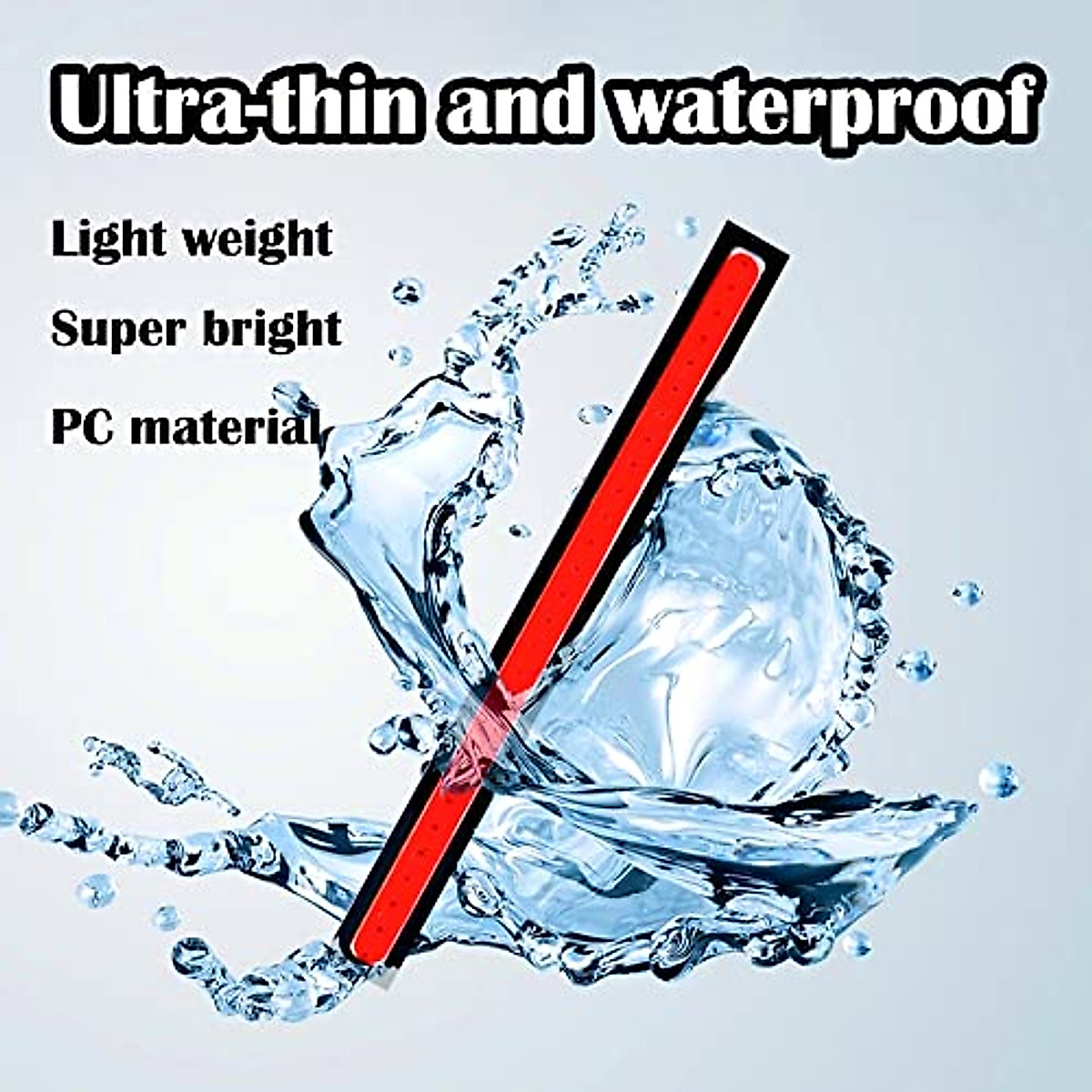 2PCS 170MM A Variety of Colours DRL LED Strip Lights for Car,COB LED Hood Light,Daytime Running Lights,Fog Lights,12v Waterproof Car Decor Light Strip for Truck SUV Boat RV Motorcycles (Red-2pcs)