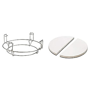Kamado Joe Classic Joe Flexible Cooking Rack + Heat Deflector Plates Bundle