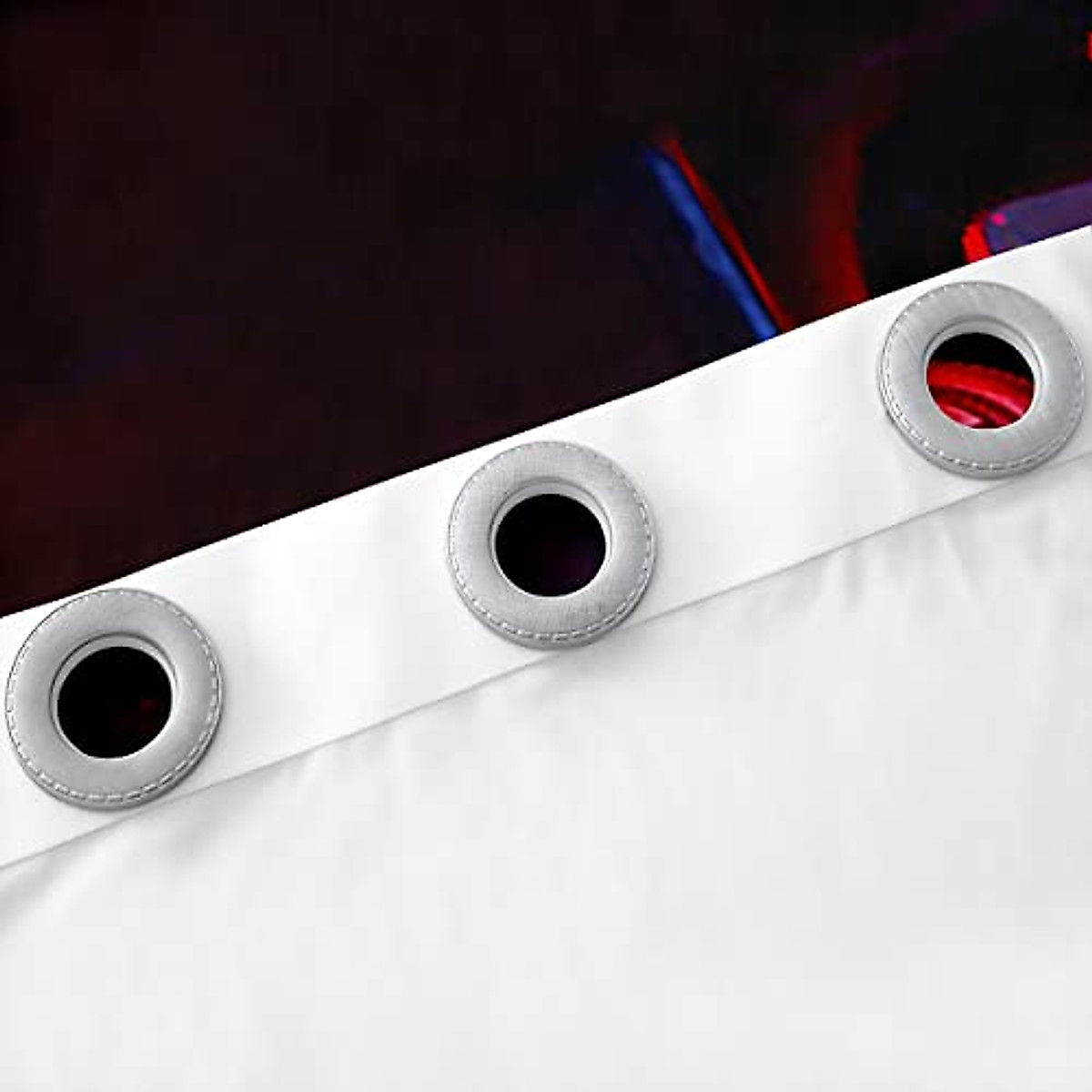 Feelyou Gaming Curtains for Boys Bedroom Kids Gamer Room Decor Curtain 42W x 63L Inches Teens Black and Red Video Game Controller Window Treatments Drapes with Grommets 2 Panels Set