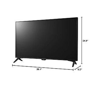 LG 43 inch 4K UHD 3840x2160 IPS USB-C HDR 10 Monitor Bundle with Deco Gear HDMI Cable 2 Pack + Gamer Surface Mousepad + Screen Cloth