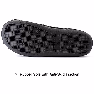 RockDove Men's Nomad Slipper with Memory Foam, Size 9.5-10.5 US Men, Black