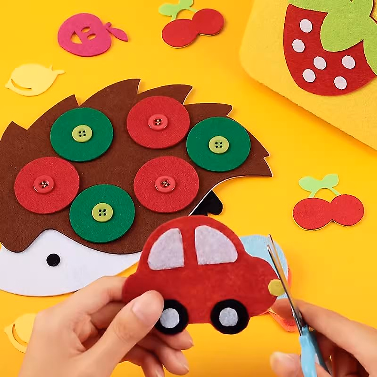 YYCRAFT Stiff Felt Sheets 9 Inch X 12 Inch - 24 Pcs Pack, White(Thickness:1.2mm)