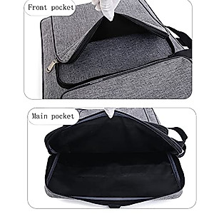 8K Waterproof Artist Portfolio Case Art Portfolio Carry Case Bag Drawing Painting Sketching Boards Bag Adjustable Artist Shoulder Bag with Zipper and Handles Art Supplies Storage Bag