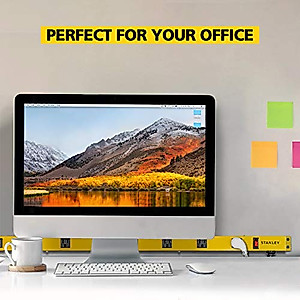 Stanley 31615 NCC31615 ShopMAX Pro 9-Outlet Surge-Protector Power Bar, 6-Foot Cord, Yellow