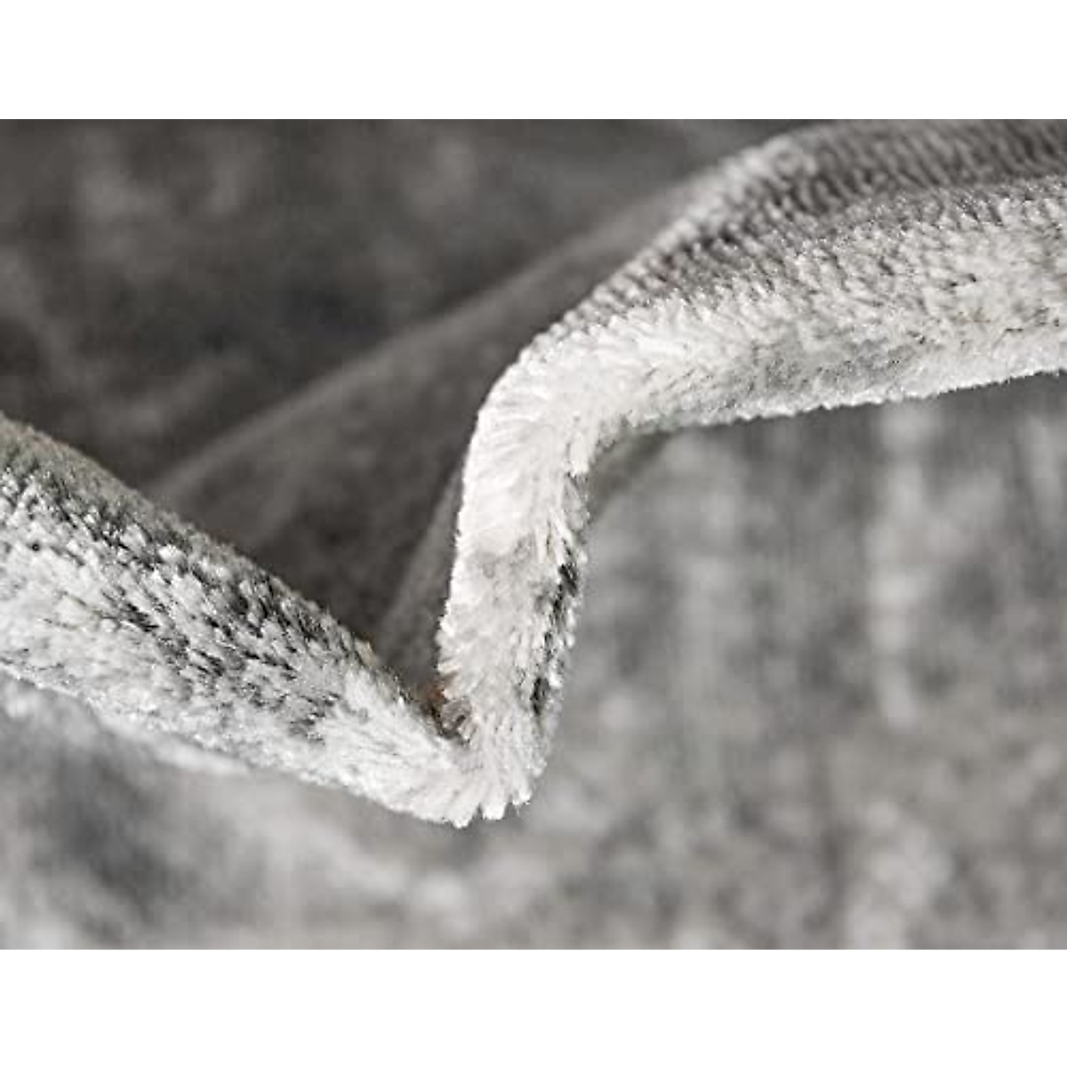 Unique Loom Sofia Collection Area Rug - Rainier (9' x 12' 2", Dark Gray/ Gray)