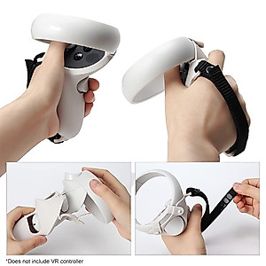 BWWNBY Soft Silicone Game VR Accessories Facial Pad Protective Cover Set VR Headset Cover Fit for Oculus Quest 2(Grey)