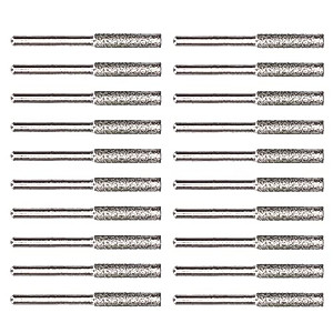Chain Saw Stone File, 20Pcs Chainsaw Sharpener Burr Stone File Chainsaw Grinding File Chainsaw Sharpener Burr for Electric Chain Saw Jewelry Stone Wood (4mm)