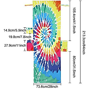 VOCOOL Beach Chair Towel Chaise Lounge Cover with Pockets and Clips Pool Chair Towel for Outdoor Patio Garden(Kaleidoscope)