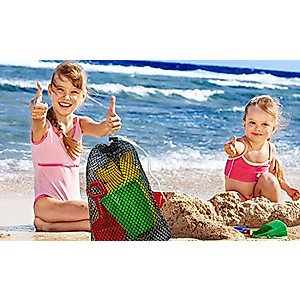 Handy Laundry Mesh Stuff Bag - Durable Mesh Bag with Sliding Drawstring Cord Locking Closure.