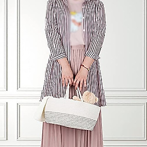 TJLSS Nursery Storage Basket Waterproof Tote Bag Storage Box Storage Basket, Home Outing Storage Basket