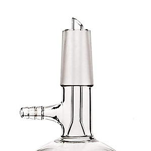 StonyLab Borosilicate Glass Buchner Filtering Funnel 1000ml with Medium Frit(G2), 113mm Inner-Diameter,110mm Depth, with 24/40 Standard Taper Inner Joint and Vacuum Serrated Tubulation (1000ml)