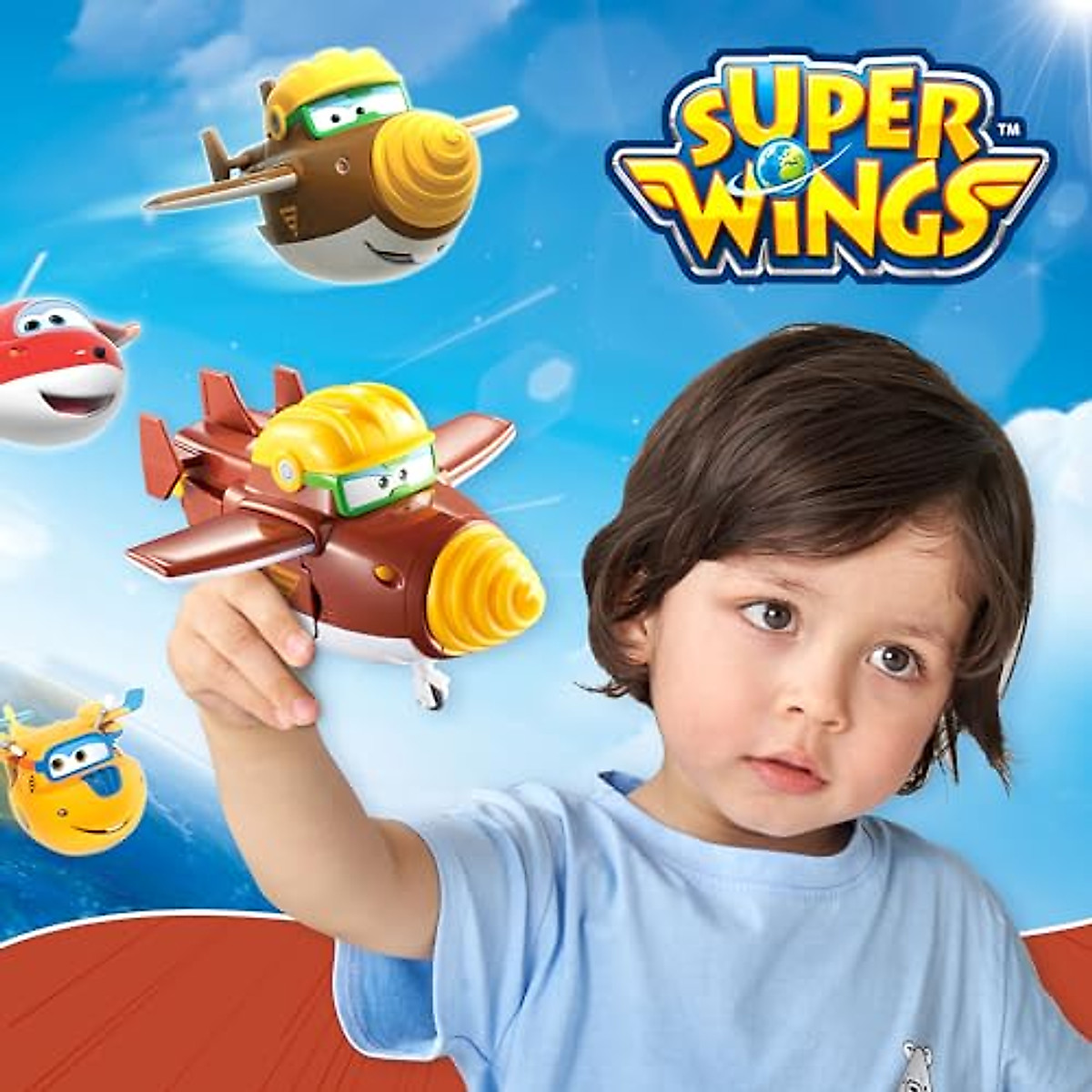 Super Wings -Transforming Todd Toy Figure | Plane | Bot | 5” Scale