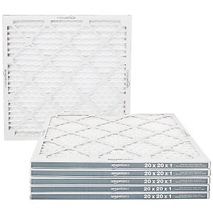 Amazon Basics Merv 11 AC Furnace Air Filter - 20'' x 20'' x 1'', 6-Pack