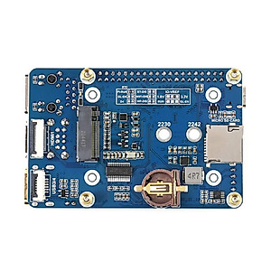Mini IO Base Board for Raspberry Pi Compute Module 4 CM4, Onboard Multi Interfaces for Evaluating The Raspberry Pi CM4 Or Being Integrated Into End Products
