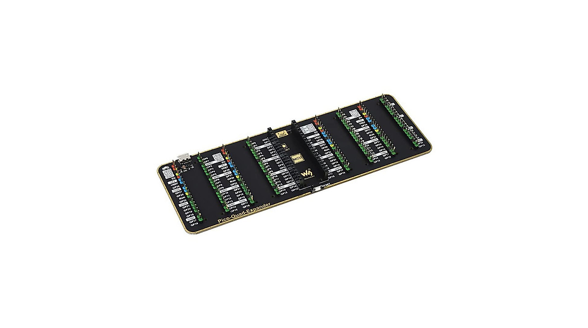 Coolwell Quad GPIO Expander for Raspberry Pi Pico Board with Four Sets ...
