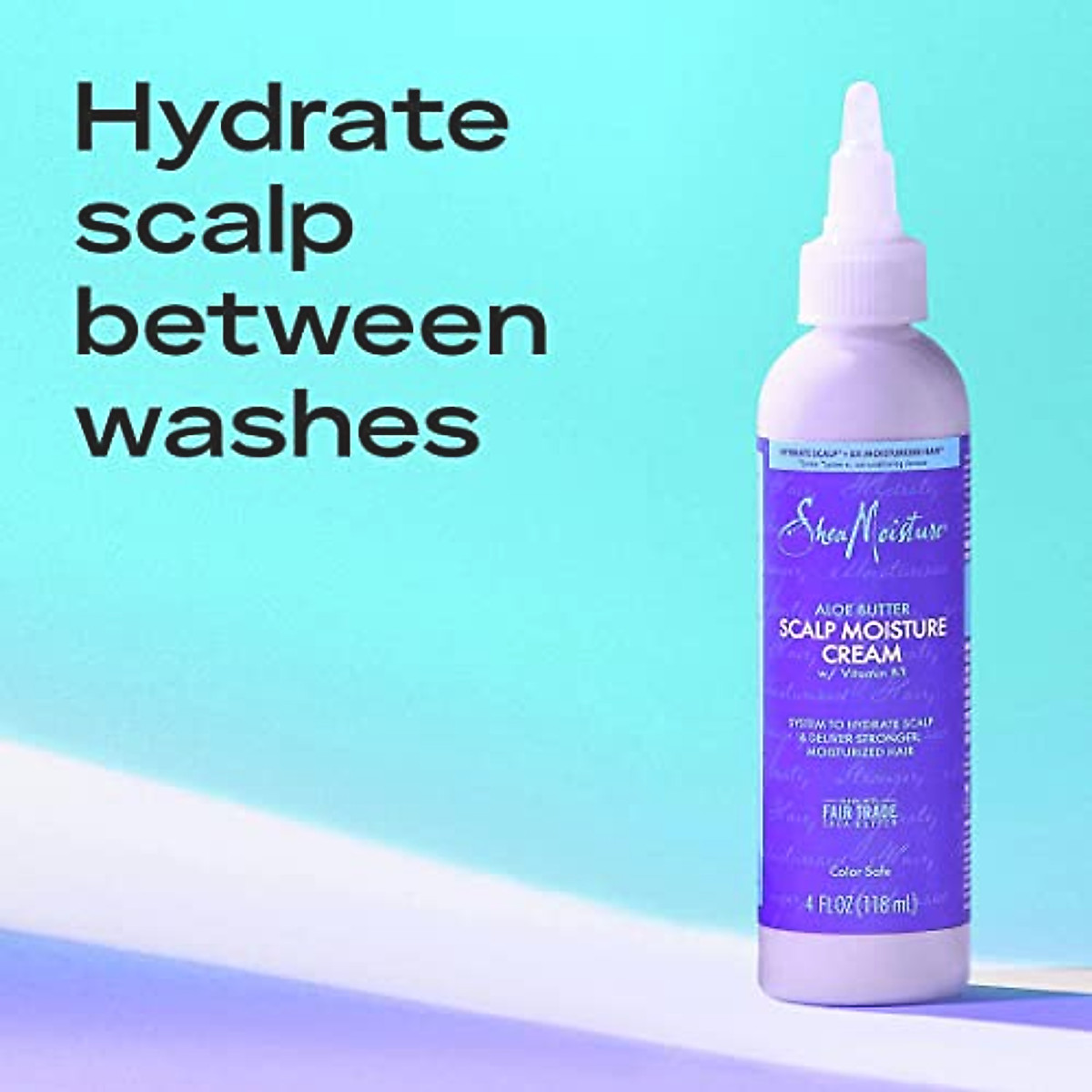SheaMoisture Scalp Hair Cream Aloe Butter & Vitamin B3 With A Boost Of Hydration Hair Care To Hydrate Scalp + Moisturized Hair 4oz