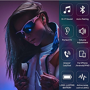 UrbanX Street Buds Live True Wireless Earbud Headphones for Samsung Galaxy S21 Ultra 5G - Wireless Earbuds w/Active Noise Cancelling - (US Version with Warranty) - Black