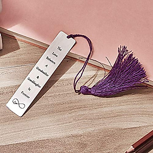 Grandmother Grandma Bookmarks Gifts from Granddaughter Grandson The Love Between a Grandmother and Granddaughter Grandson is Forever (The Love Between a Grandmother and Granddaughter is Forever)