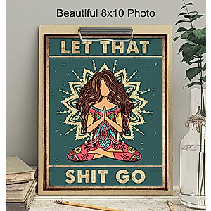 Zen Decor - Meditation Gifts - Spiritual Gifts for Women - Spa Wall Art Room Decor - Namaste Wall Art - Yoga Wall Art - Meditation Decor - Mandala Wall Decor - Boho New Age Buddhist Decor