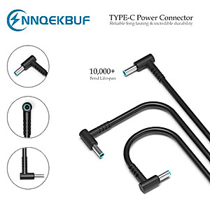 90W 65W Blue Tip AC Adapter Laptop Charger for HP Envy Touchsmart Sleekbook 15 17 M6 M7 Series HP Pavilion 11 14 15 17 HP Stream 11 13 14 HP Elitebook Folio 1040 HP Spectre X360 13 15 Power Adapter