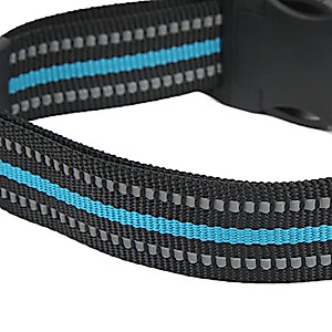 GPS Pet Tracker, High Sensitivity Lightweight USB Rechargeable Dog GPS Tracker Collar with SOS Alarm, Supports Real Time Tracking/Size Adjustment, APP Control, for Dogs or Cats(Blue)