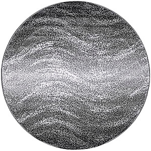 nuLOOM Julene Abstract Waves Area Rug, 5' Round, Grey