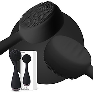 PMD Clean - Smart Facial Cleansing Device with Silicone Brush & Anti-Aging Massager - Waterproof - SonicGlow Vibration Technology - Clear Pores and Blackheads - Lift, Firm, and Tone Skin
