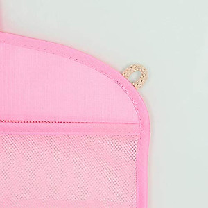 uxcell Bath Toy Organizer Keep Toys Dry Without -Tub Toy Storage - Quick Dry Bathtub Toy Holder Pink 15.7"x14"