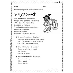 Comprehension Skills: Short Passages for Close Reading: Grade 1