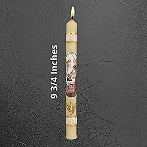 First Holy Communion Taper Candlestick Keepsake Gift for Boys, 9 3/4 Inches