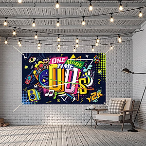 Early 2000s Theme Backdrop Hip Hop Graffiti Back to 00's Party Banner Background 71x43.3 Inch Fabric Wall Table Decorations Photo Booth Props