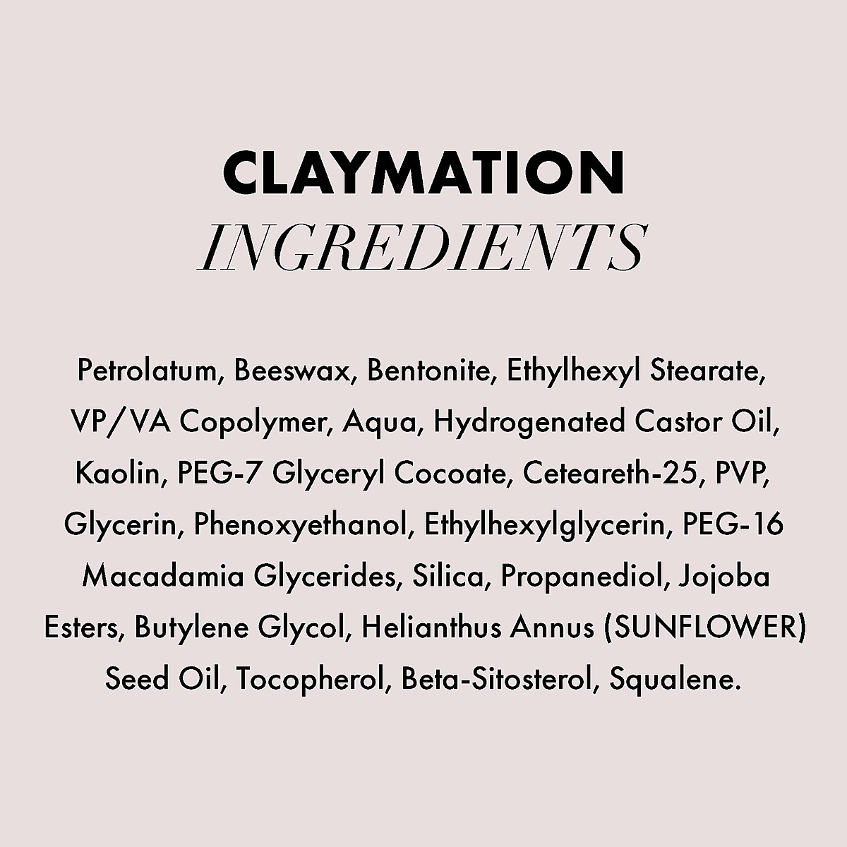 Hanz de Fuko Claymation – Premium Men’s Hair Styling Clay – Super High Hold, Matte Finish – 2 oz