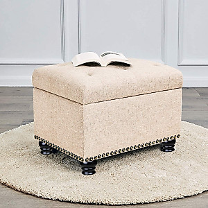 3 Inch Chunky Bun Feet Set of 4 Wood Legs for Furniture Replacement Wooden Black Feet for Sofa Couch Ottoman Screw in