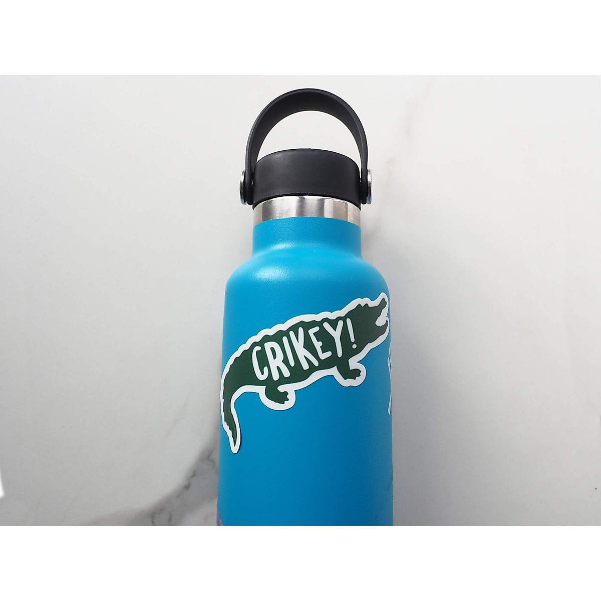 Crikey Sticker, Cute Crocodile Stickers for Hydroflask, Crocodile Dundee Quote, Croc Hunter Australian Sayings, Aussie Quotes, Reptile Decal