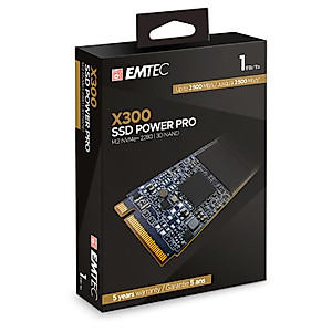 Emtec X300 Power Pro 1TB M.2 2280 PCIe Gen 3.0 x4 Internal Solid State Drive (SSD) - ECSSD1TX300