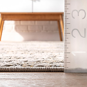 nuLOOM Contemporary Abstract Leora Area Rug, 8x10, Gold