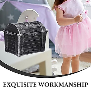 TOYANDONA Treasure Chest Piggy Bank Decor Pirate Party Supplies Pirate Ornament Pirate Treasure Chest Mini Pirate Chest Pirate Birthday Party Supplies Child Toy Gift Box Plastic