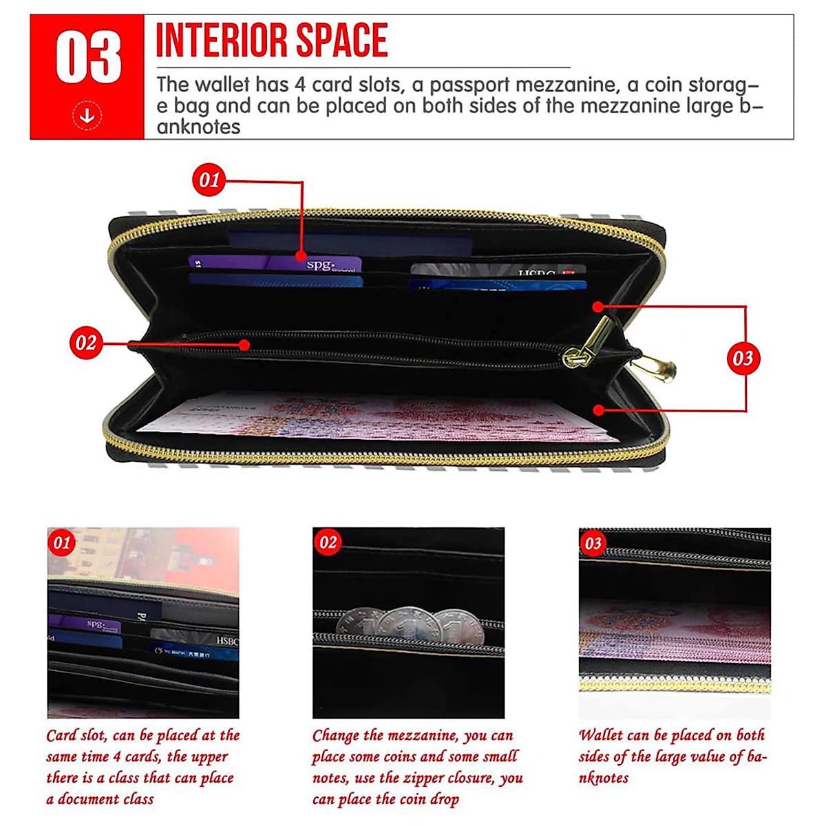 Snilety Leather Wallets Luxury HandBag with Zipper for Women Grils,Cow Sunflower Design Portable Large Capacity Tops Hand Bag Daily Use Handle Pouch