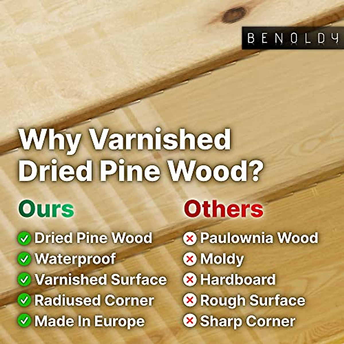 BENOLDY, Gold Metal Frame Wall Mounted Floating Shelf with Pine Wood Rack - Decorative Storage Wall Shelves for Bathroom, Kitchen, Living Room, and Bedroom Organization - 24 Inch