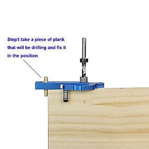 Drill Hole Guide Jig, Aluminium Alloy Dowel Drilling Locator Tool Locate Tool Self Centering Doweling Jig Drill Hole Guide Dowel Jig Kit for Woodworking