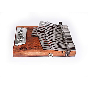37 Key Shona Njari ELECTRIC Mbira - Triple Sensor Pickup - Finger Piano Kalimba Handmade in Zimbabwe