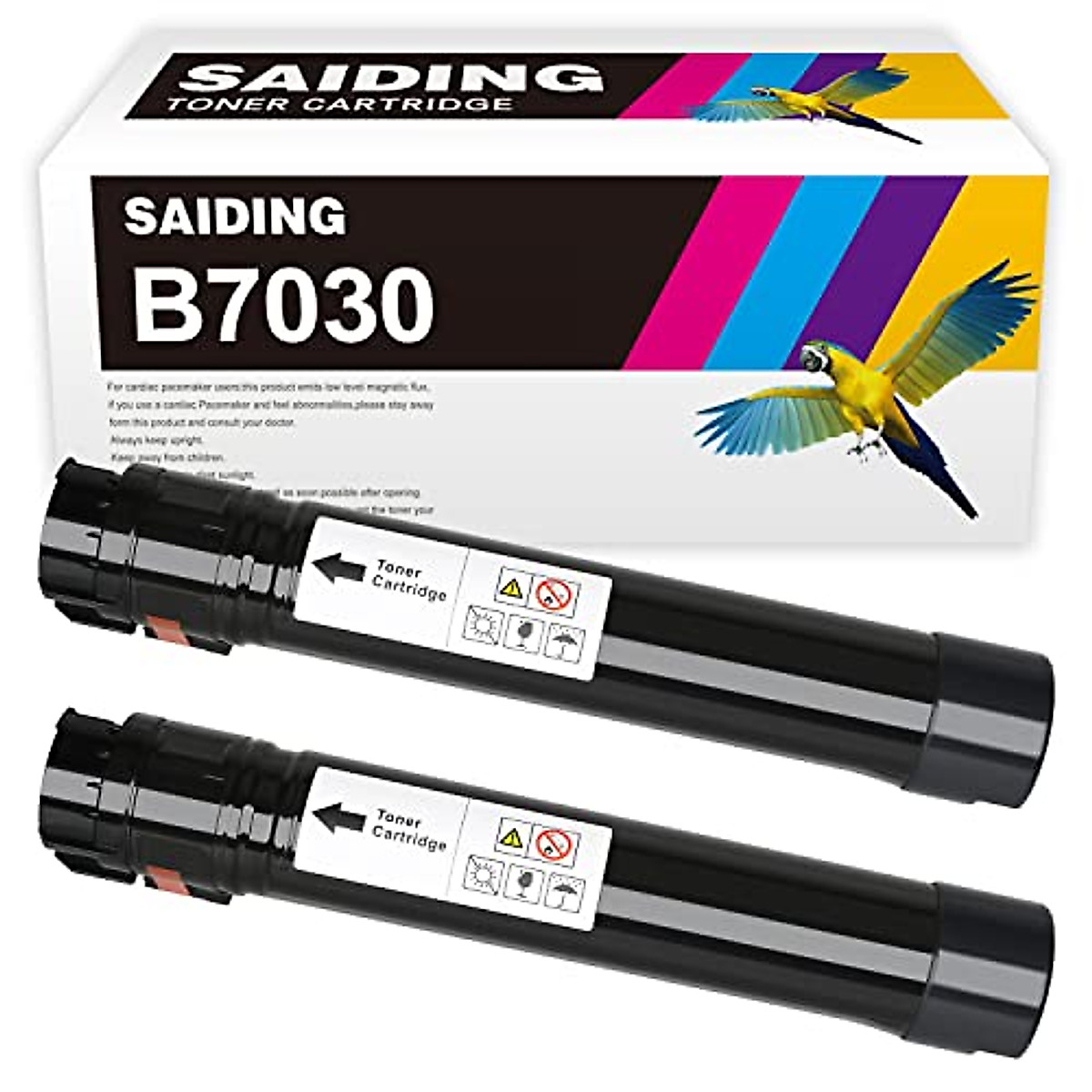SAIDING Remanufactured Toner Cartridge Compatible for 106R03393 to Use with Xerox VersaLink B7025 B7030 B7035 Printer 15000 Pages (2 Black)