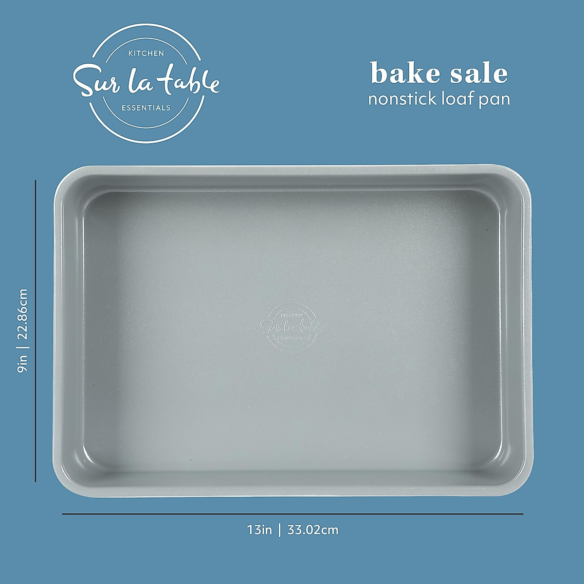 Sur La Table Kitchen Essentials Bake Sale 9 X 13 Inch PFA Free Ceramic Nonstick Roaster/Cake/Baking Pan - Linen White