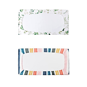 Changing Pad Covers,Soft and Light Elasticity Baby Cradle Mattress, Diaper Change Table Pad Covers for Baby Girls and Boys,2 Pack.