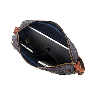 TSD Brand Trail Breeze Canvas Mail Bag (Dark Grey)